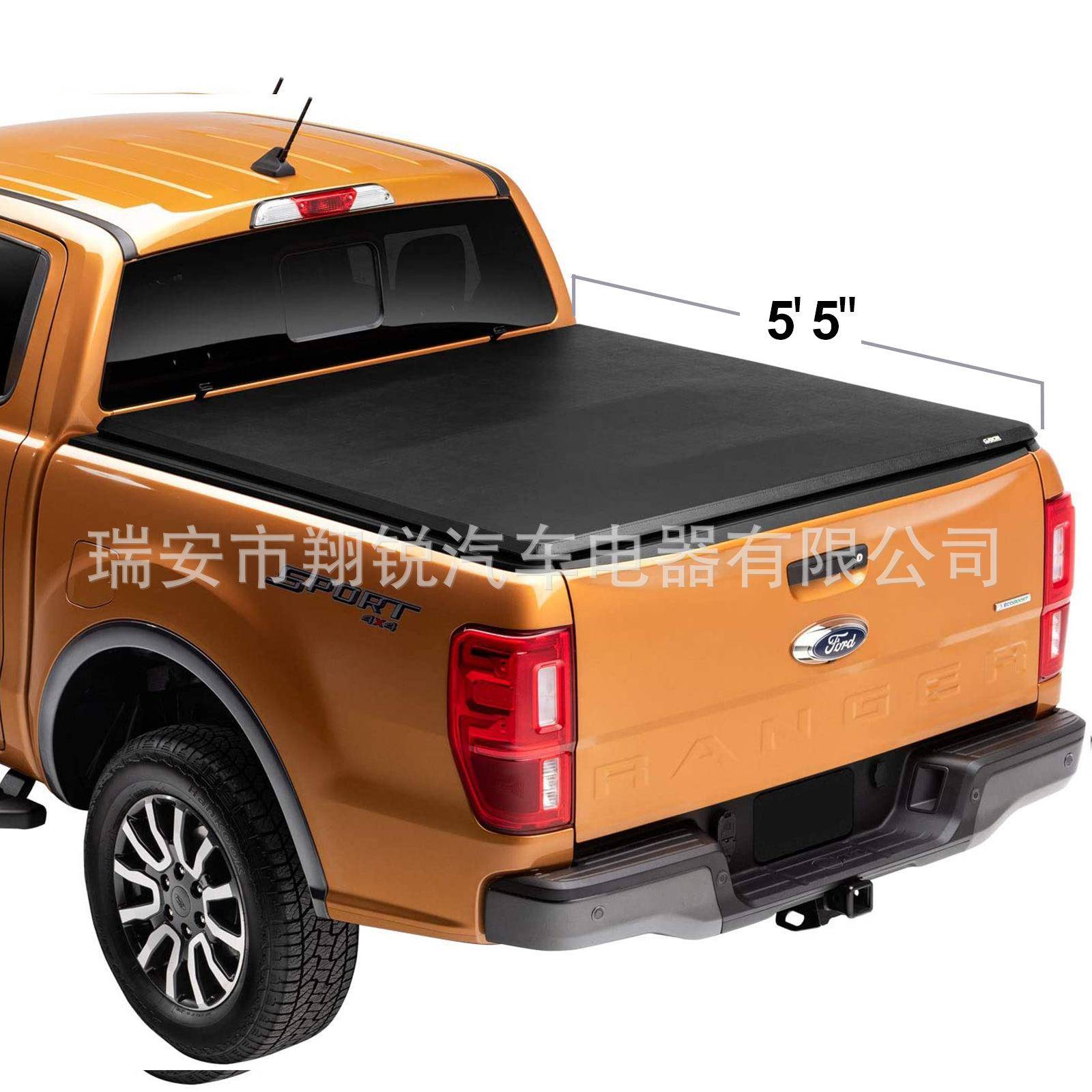 热销适用福特RangerF150软三折皮卡车改装后尾箱后盖盖后备箱