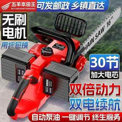 进口多锂电锯充链OFS式大功率电锯小型功能家用户外锯树砍树电伐
