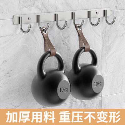 304 Stainless Steel Wall Hooks, No-Drill Strong Load-Bearing