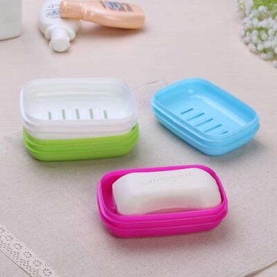 Travel Soap Dish, Wholesale Drainable Soap Box with Lid, Pla