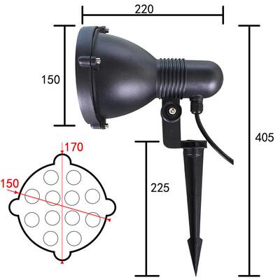 中山户外LE地D插灯室外防水照明地插灯化公庭院园射树灯景观亮投