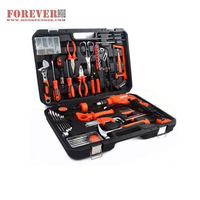 华丰巨箭127件套（带冲击钻）综合工具套装工具箱 HF-81127A套筒