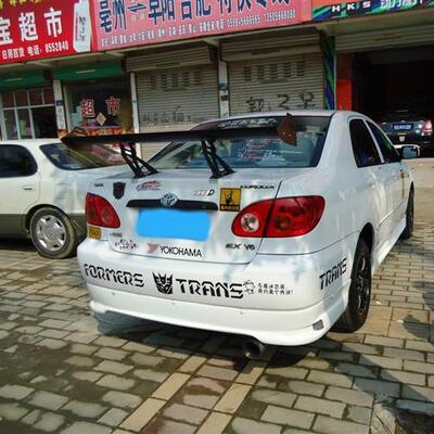 三厢汽车通用铝合金尾翼改装定风翼扰流板spoiler