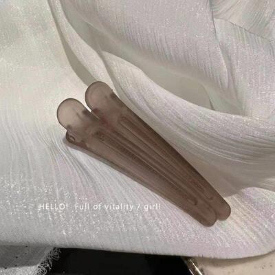 2Pcs/Lot 7.5cm Plastic Candy Colors Hairdressing Duckbill Cl