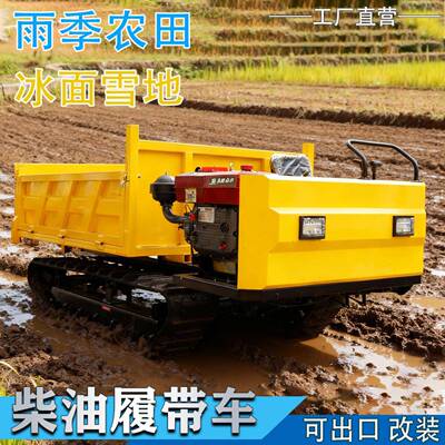 8吨履带运输车山地运输四不像拖拉机农用小型工地果园爬山虎