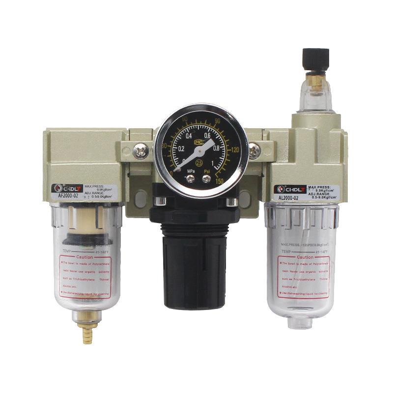 气动元件铝合金过滤器AC3000/AC4000系列三联件气源处理器空压机