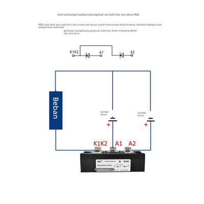 防回流二极管200A MDK200-16 MDK200A1600V1800V直流电路防反充