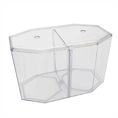 Mini Betta Fish Tank Detachable Divider Betta Bowl Shrimp