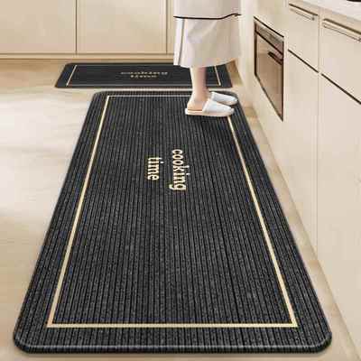 厨房里地垫防滑防油可擦免洗地毯2024新款高端脚垫吸水吸油耐脏
