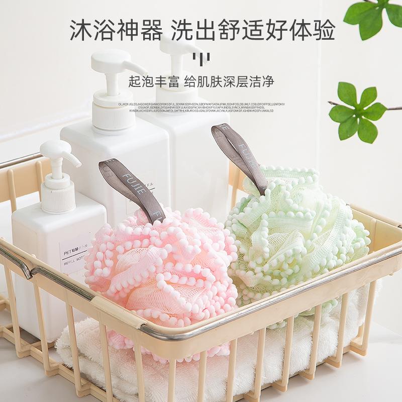 沐浴球女超柔软浴花泡泡洗澡球不散高档澡花两用儿童大号搓澡球