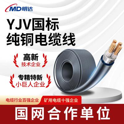 国标YJV/YJV22/ZRYJV/NHYJV铜芯电缆1-5芯1.5-600平方电力电缆