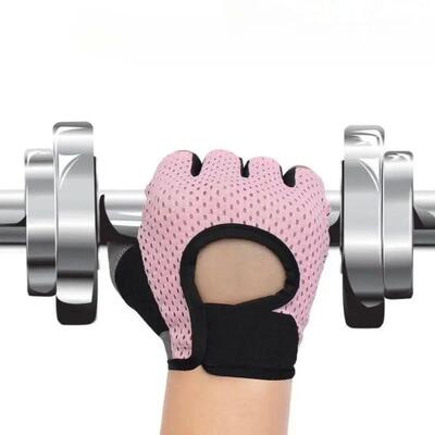 1Pair Cycling Fingerless Gloves Professional Gym Fitness Spo