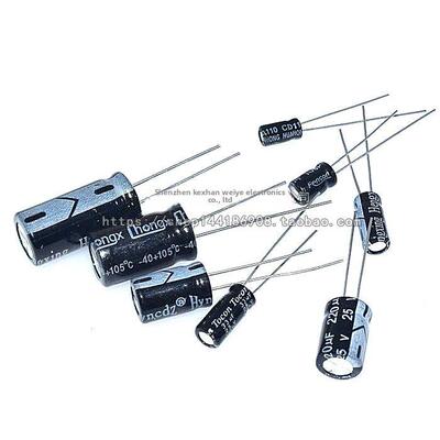 直插电解电容25V 10/22/33/47/100/220/330/470/1000/2200/3300UF