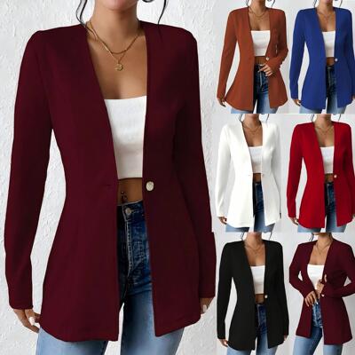 Women's Casual Spring Autumn Fitted Thin Knitted Jacket,