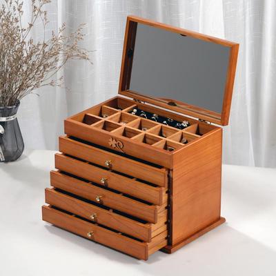 正品首饰盒木 公功主欧式饰品盒 多带镜质子首饰收纳盒结婚生日能