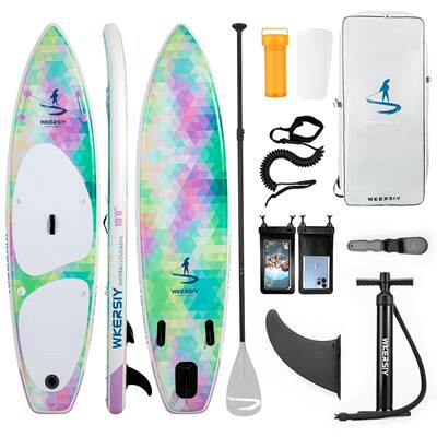 SUP女款桨板轻巧桨板320浆板SAP paddleboard 充气冲浪板站立划水