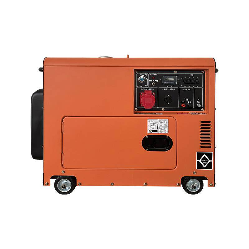 柴油3千瓦到8千瓦230V400V电启动家用户外静音移动式风冷发电机组