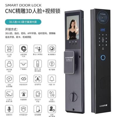 壹鹿有你乐想系列K60人脸识别智能锁 密码锁防盗门锁