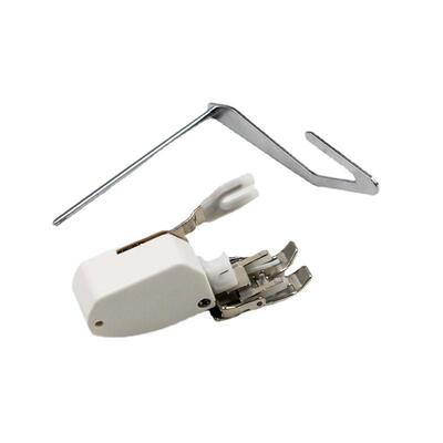 家用缝纫机台湾同步送料压脚7MM带导杆P60444 10449W均匀同步压脚