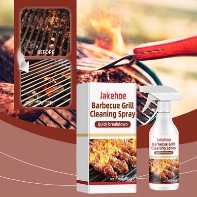 JAKEHOE Grill Cleaner Spray - Portable Outdoor Grill Cleanin