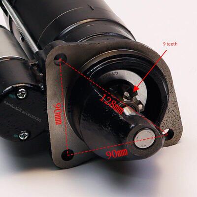 Minxian Qdj2659L-P Starter 24V 4.8Kw 9齿适用于北美912 913起
