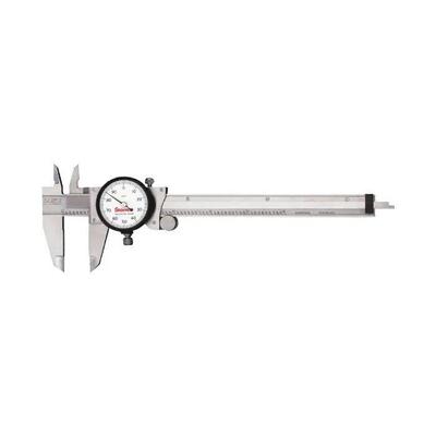 STARRETT带表卡尺0-6英寸量程白色表盘120A-6