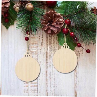 10pcs/pack Wooden Snowman Elk Hanging Christmas Decorations