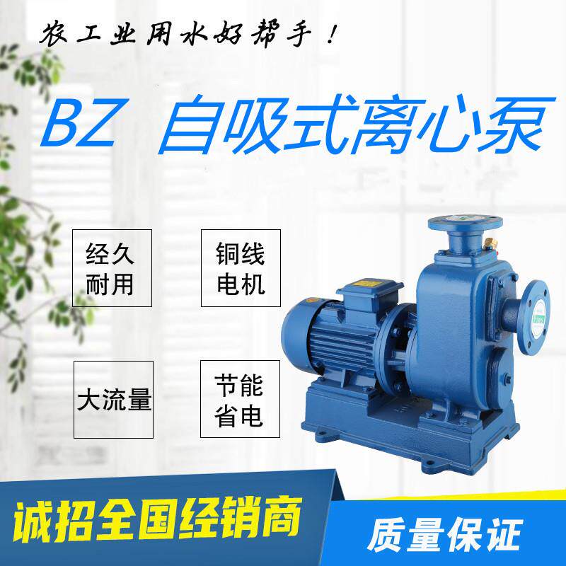 通用排灌BZ直联式清水自吸泵管道离心泵抽水泵增压泵全自动抽水机