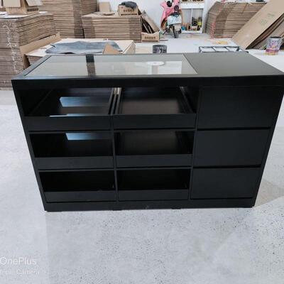 SJN服装店收银台吧台中岛台展示桌储物柜店铺柜台流水台接待前台