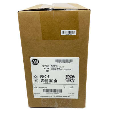 25A-D4P0N104罗克韦尔ABPowerFlex523变频器全新25AD4P0N104