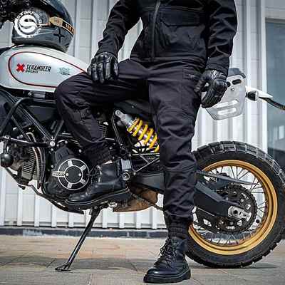 高档FEER飞儿摩托车骑行裤机车赛裤速快脱H裤罩裤拆防风防水保车