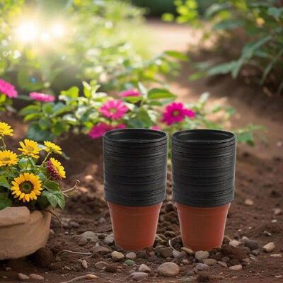 Flexible Plant Pots Plastic Flower Pots Indoor Gardening