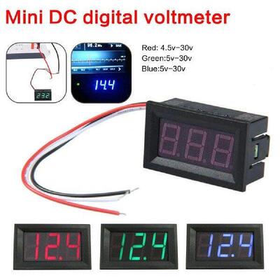 DC4.5V-30V Digital Voltmeter Waterproof 0.56 Inch Voltage