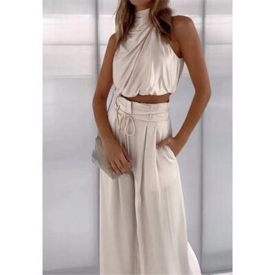 【Faith's Exclusive】Women's Solid Color Flowy Crop Tank Top