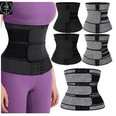 Plus Size Waist Trainer Corset Sport Girdle Double Belt Faja