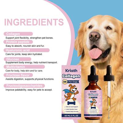 Kriath Collagen Drops for Pets - Gentle and Comfortable Dail