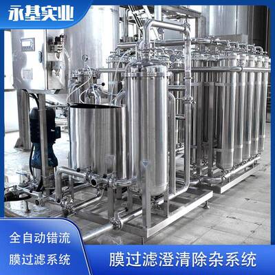 全自动错流膜过滤机酒类精密过滤机中空纤维膜错流过滤设备