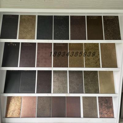 不锈钢仿古做旧镀铜板复古鎏金板黄古铜蚀刻金属做旧不锈钢铁锈板