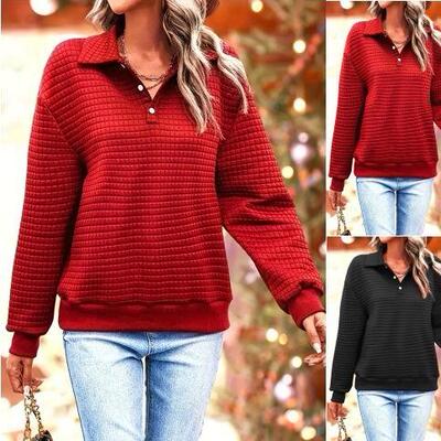 Women's collar small style top hoodie for women