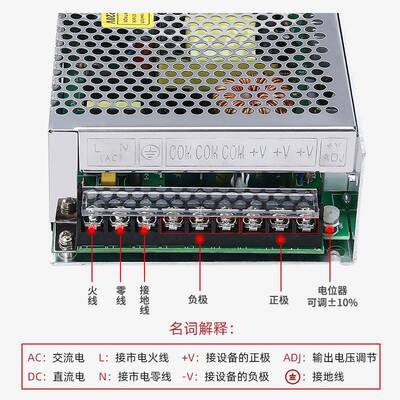 S-200-24单组12V16.6开关电源200W直流24V8.3A工控变压器5V36V48V