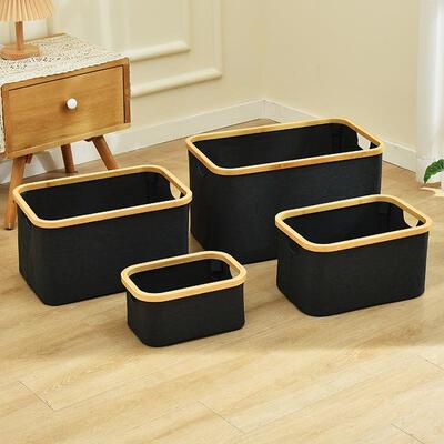 现货收纳筐学生衣宿舍文折具内脏衣收篮叠竹制U+005纳布日系脏衣