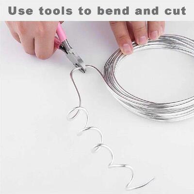 Silver Aluminum Craft Wire Bendable Metal Craft Wire For