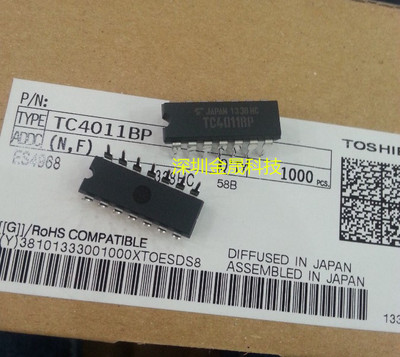 TC4011BP TOS DIP-14 25只/管起售 货源稳定 长期现货