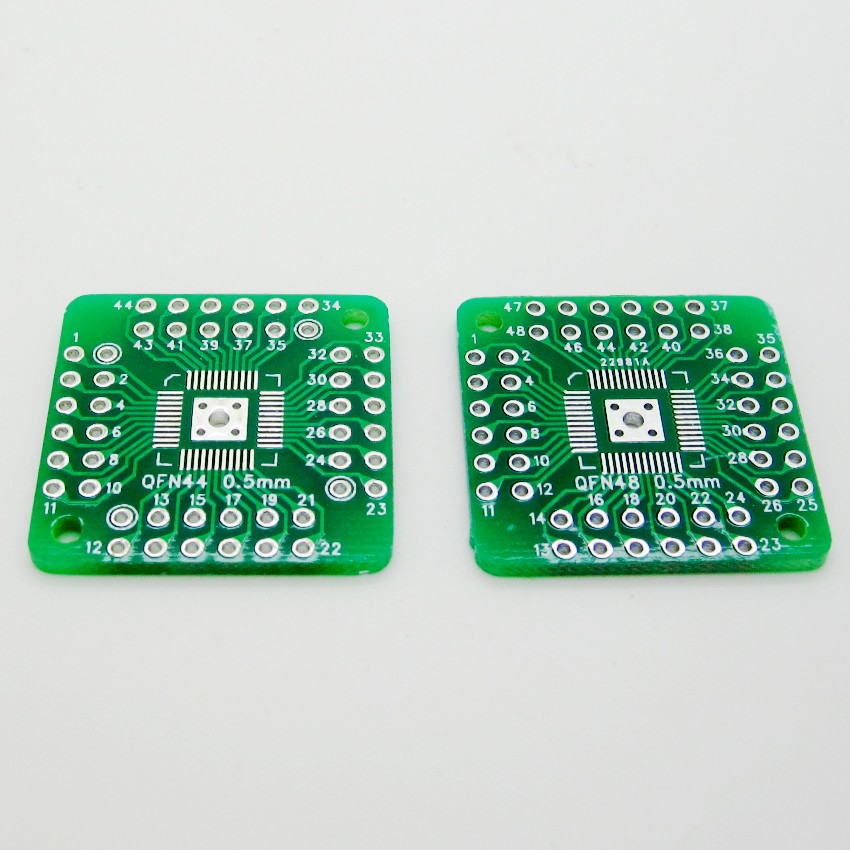 HTQFP QFN48转DIP48 QFN44 0.5mm QFP48 QFP44 PQFP LQFP转接板_虎窝淘