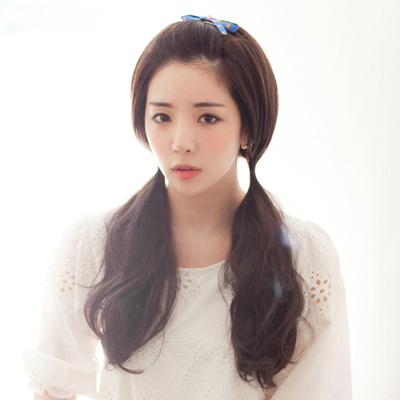 女生透气无刘海可露额头大卷假发