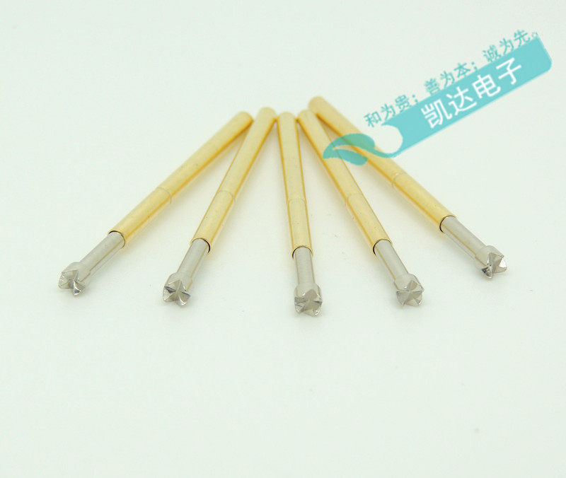 测试针P125-Q(四爪梅花头)探针 2.0mm测试针 弹簧针 顶针