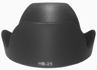 适用尼康HB-25 遮光罩D40 D40X D60 24-85 24-120mm 遮光罩 卡口