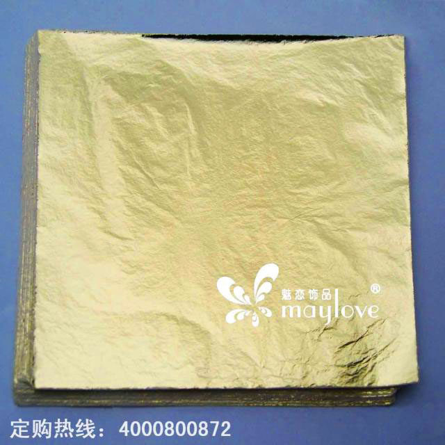 意大利金箔 最接近真金效果 装饰贴金箔纸 14*14CM直销优质金银箔