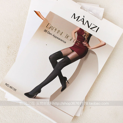曼姿假长筒连裤袜大腿袜