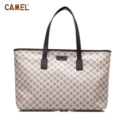 【非卖品】camel骆驼 欧美 时尚格纹 横款手提 女包包 WB122016